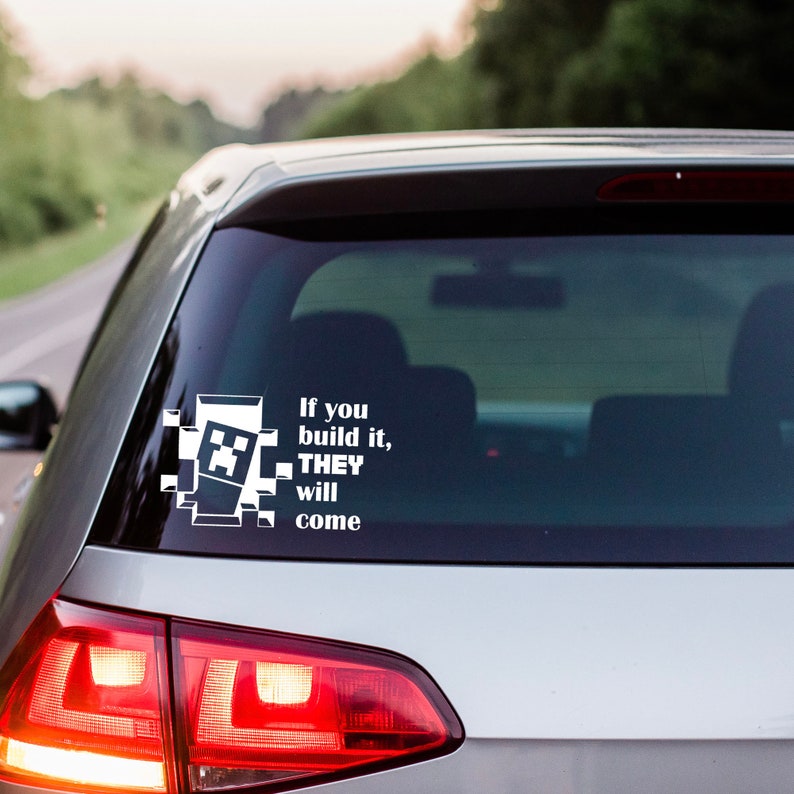 Minecraft Creeper Decal - Etsy