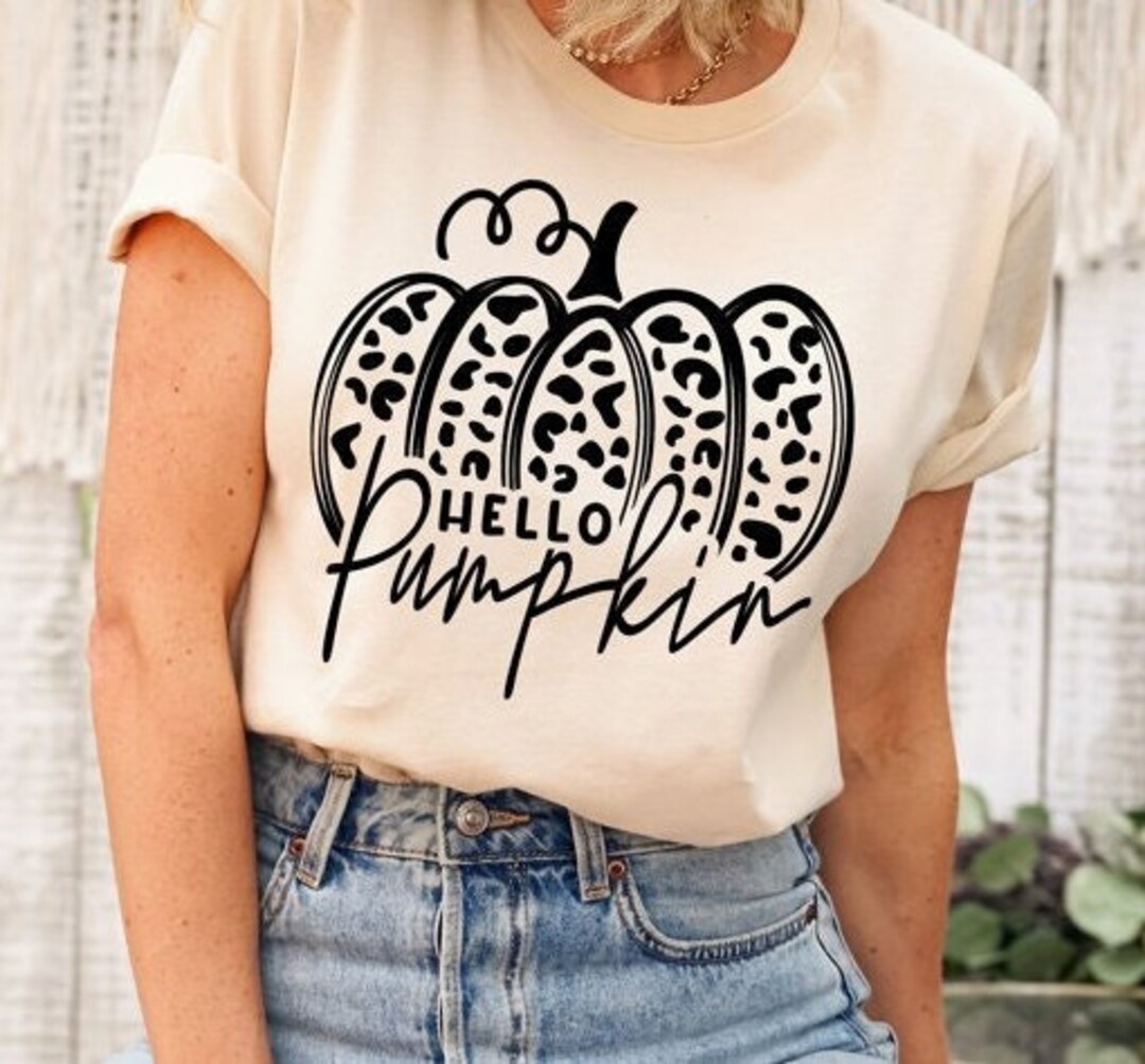 Hello Pumpkin Template for Sublimation, HTV, or DTF - Etsy