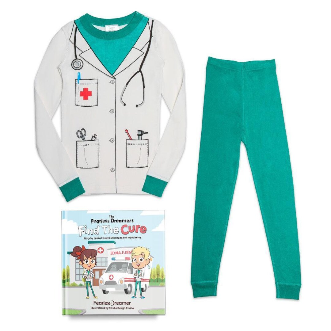 PERSONALIZED FEARLESS DREAMER Find the Cure With Matching Doctor Pajama ...