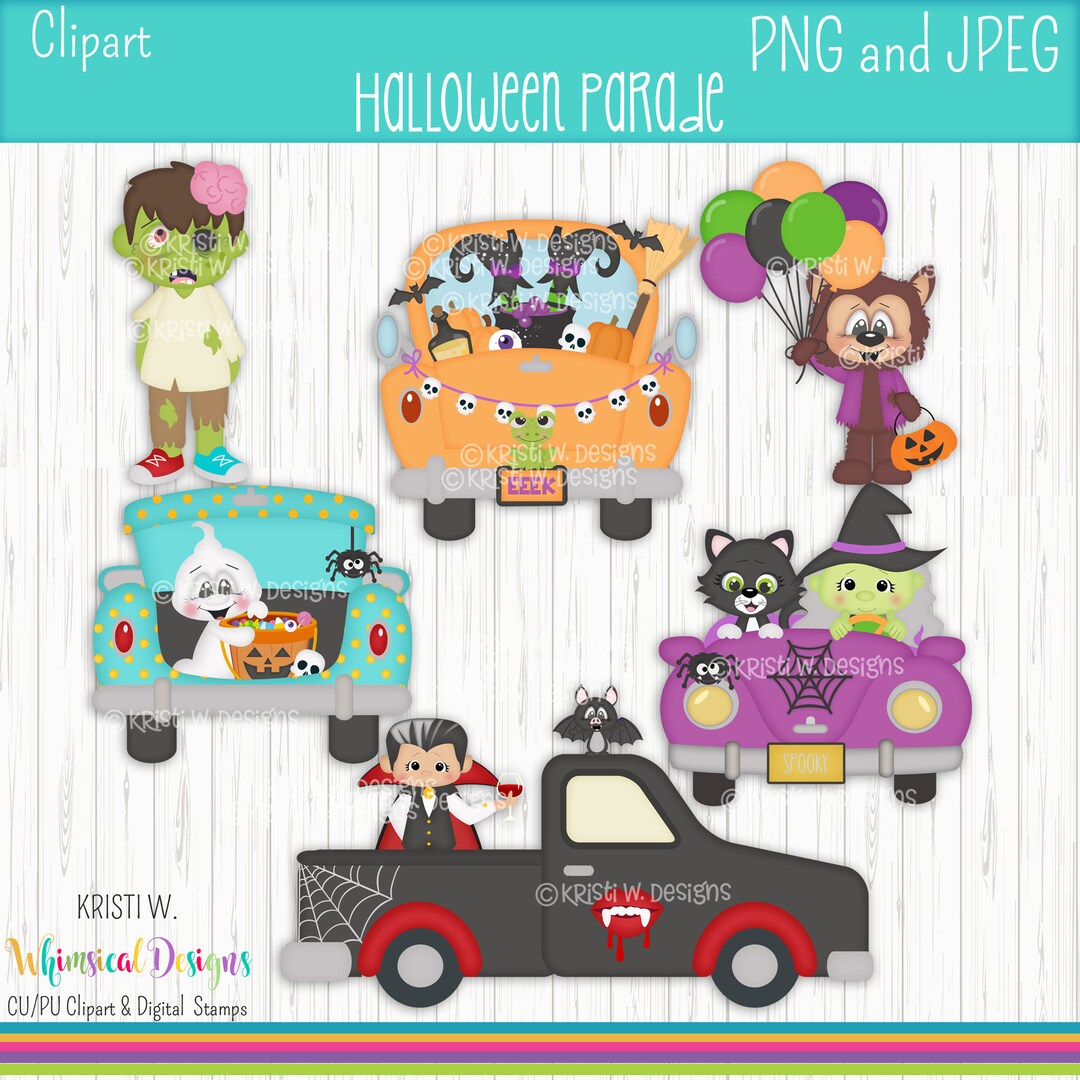 Halloween Parade Clipart Clipart Commercial Use Clipart - Etsy