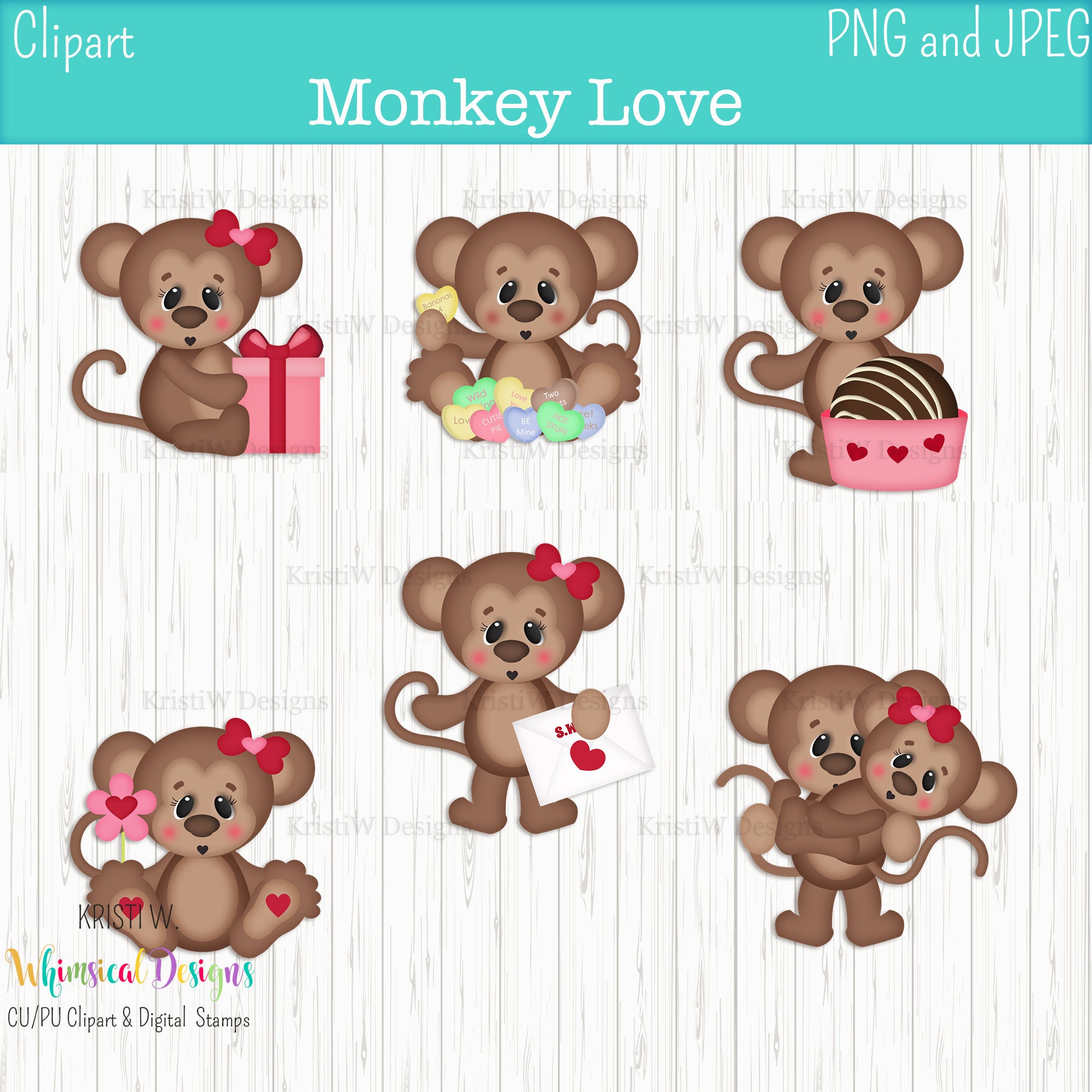 A Love Monkey Clipart