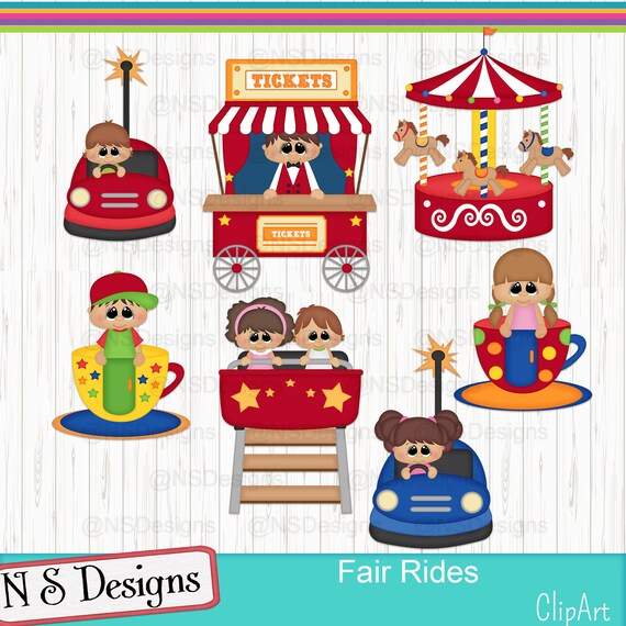 Fair Rides 1 Clipart-commercial Use Clipart Digital Clip - Etsy