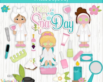 Spa Day Clipart - Etsy