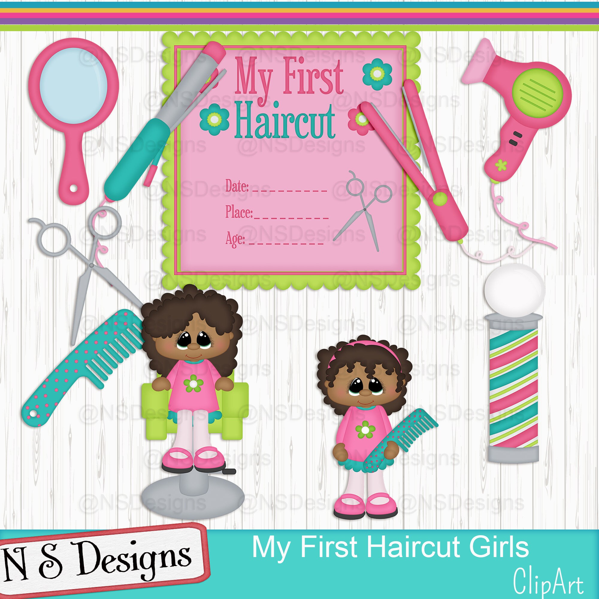 Babys First Haircut Clipart