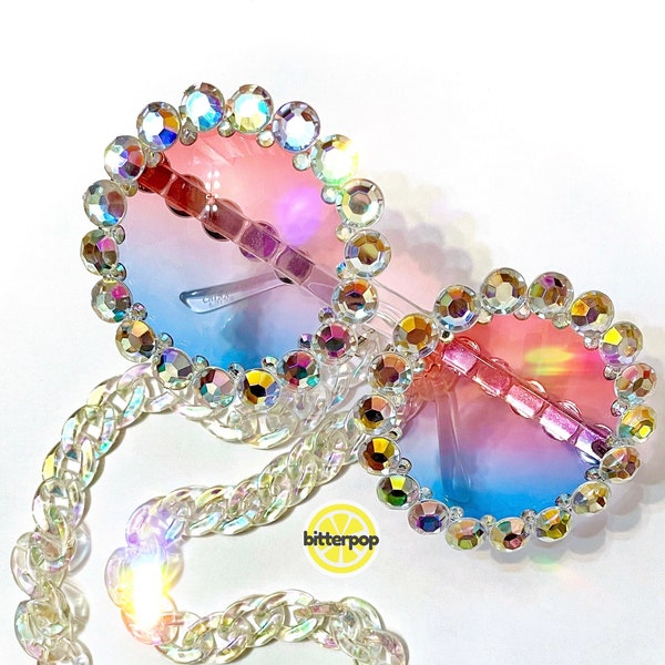 Jeweled Sunglasses Etsy