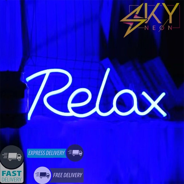 Relax Neon Sign - Etsy