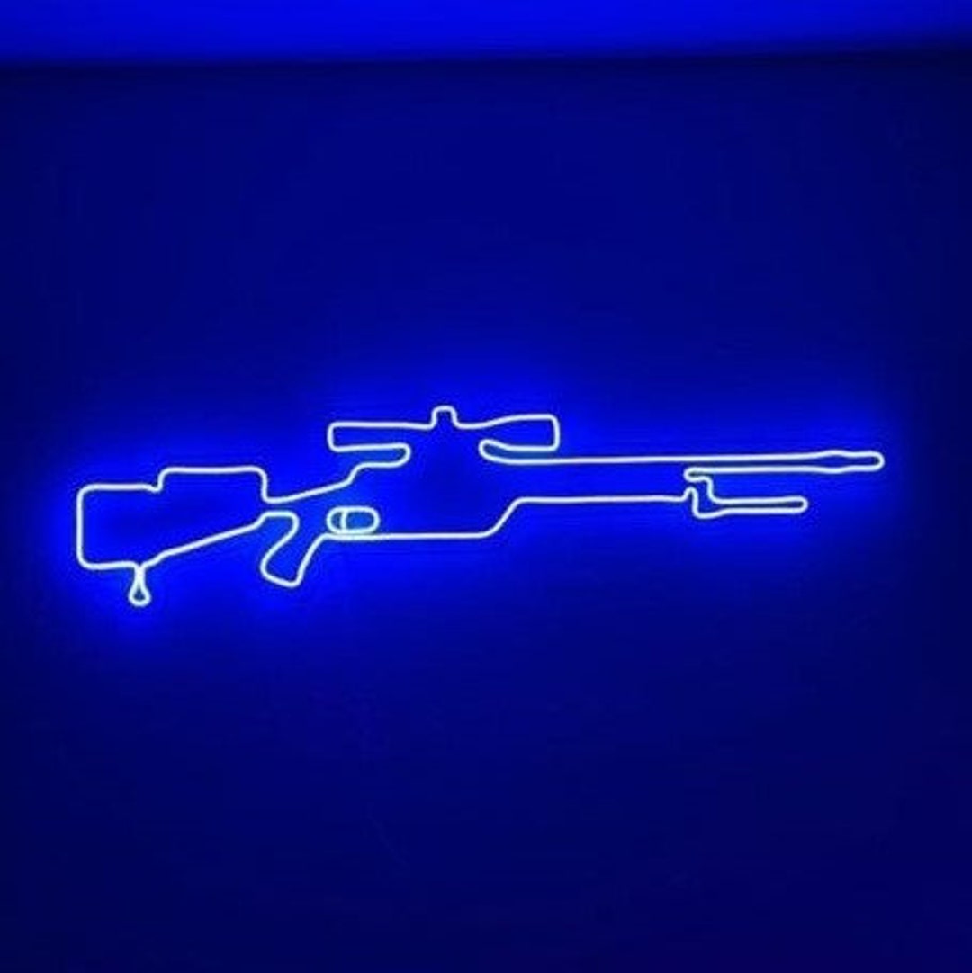 Steyr SSG 08 Neon Sign / SSG Neon Sign / Scout Rifle Neon Sign / SSG ...