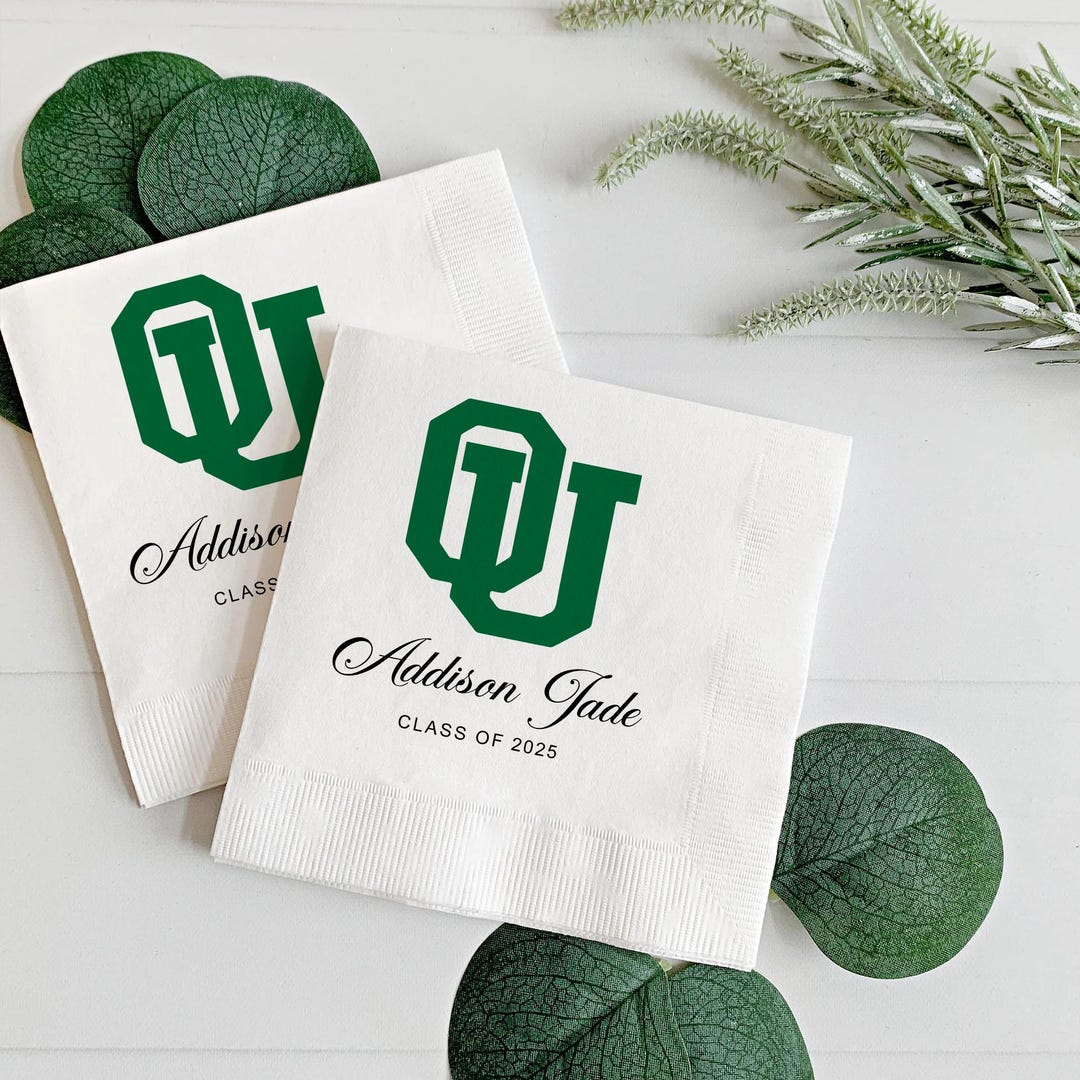 Personalized Graduation Napkins: Class of 2025 Party Decor - Etsy