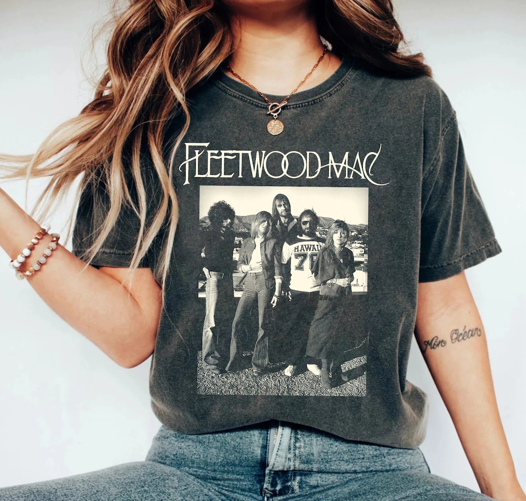 Fleetwood Mac Music Tshirt, Comfort Color Bootleg Music Fleetwood Mac Graphic, Fleetwood Mac ...
