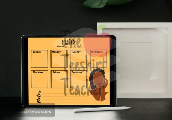 Black African American Digital Planner Weekly Planner - Etsy
