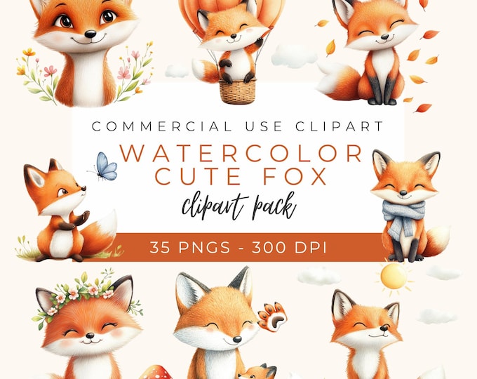 Cute Fox SVG Bundle, Woodland Animal Silhouette, Little Fox Cut File ...