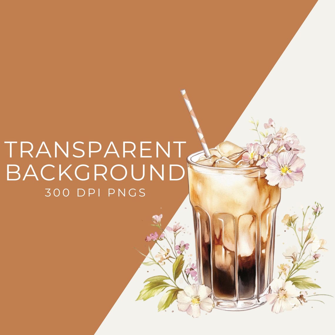 Coffee Lover Clipart Pack, Boho Coffee Illustrations, Watercolor Coffee ...