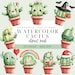 Cute Watercolor Cactus Clipart, Adorable Succulent Pngs, Plant Art for ...