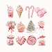 Watercolor Peppermint Clipart, Candy Cane Illustration, Christmas ...