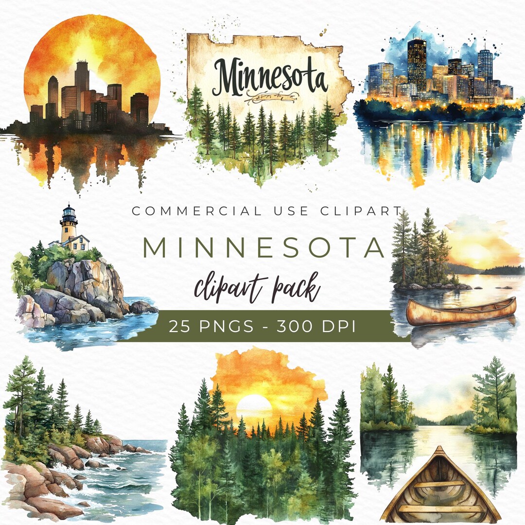 Minnesota Clipart, State Outline PNG, Minnesota Map Illustration ...