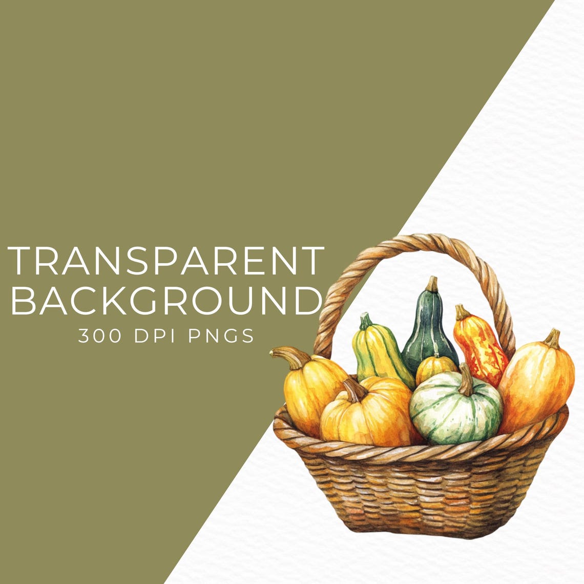 Watercolor Farmers Market Clipart, Fresh Produce Art, Vegetable PNG ...