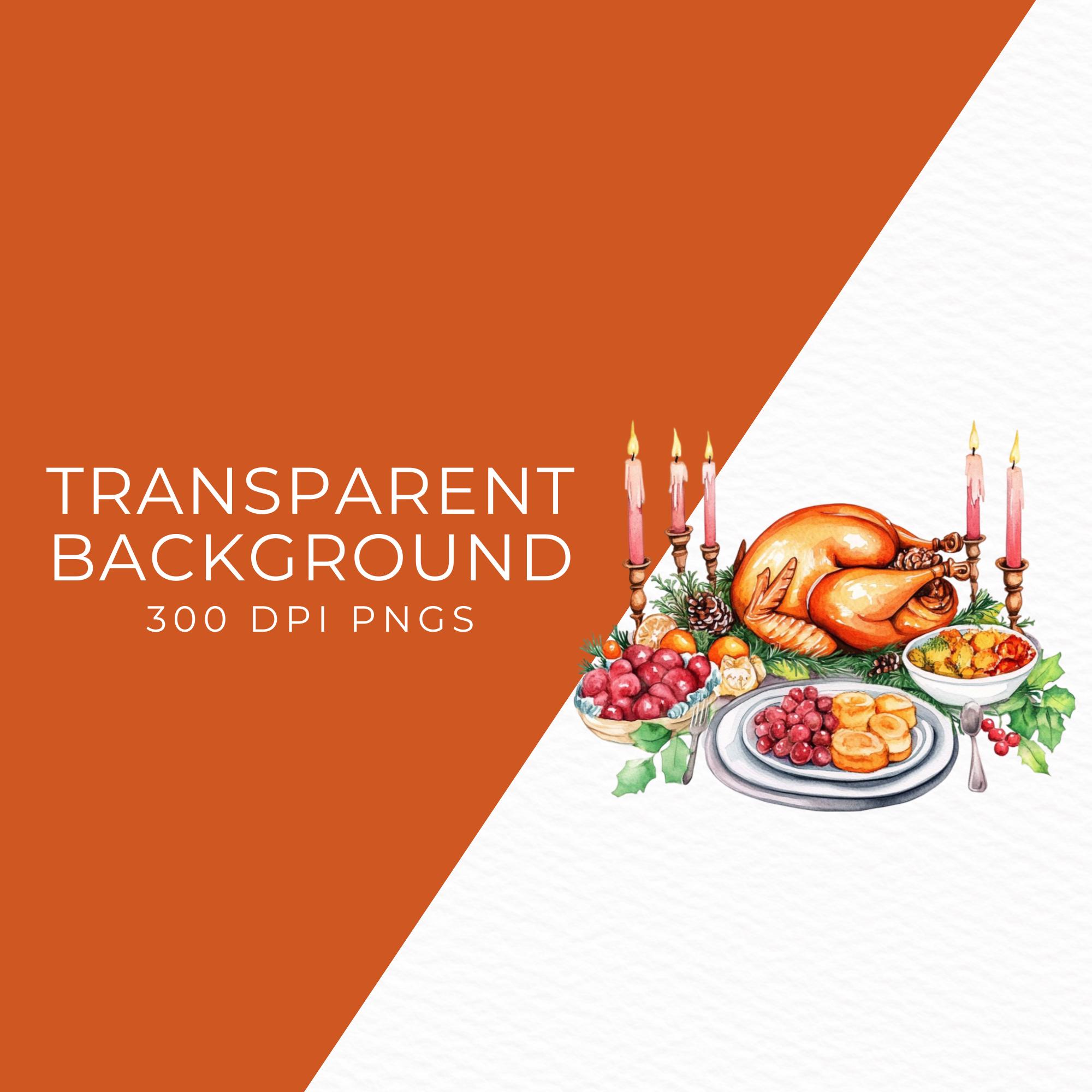 Dinner Clipart, Watercolor PNG, Family Meal, Dinner Party Illustration ...
