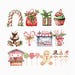 Christmas Candy Store Clipart, Candy Cane PNG, Holiday Clipart, Festive ...