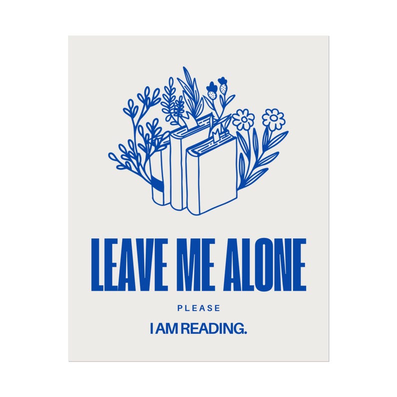 Funny Reading Quote Poster - Rolled Posters, Wall Art, Book Lover Gift ...