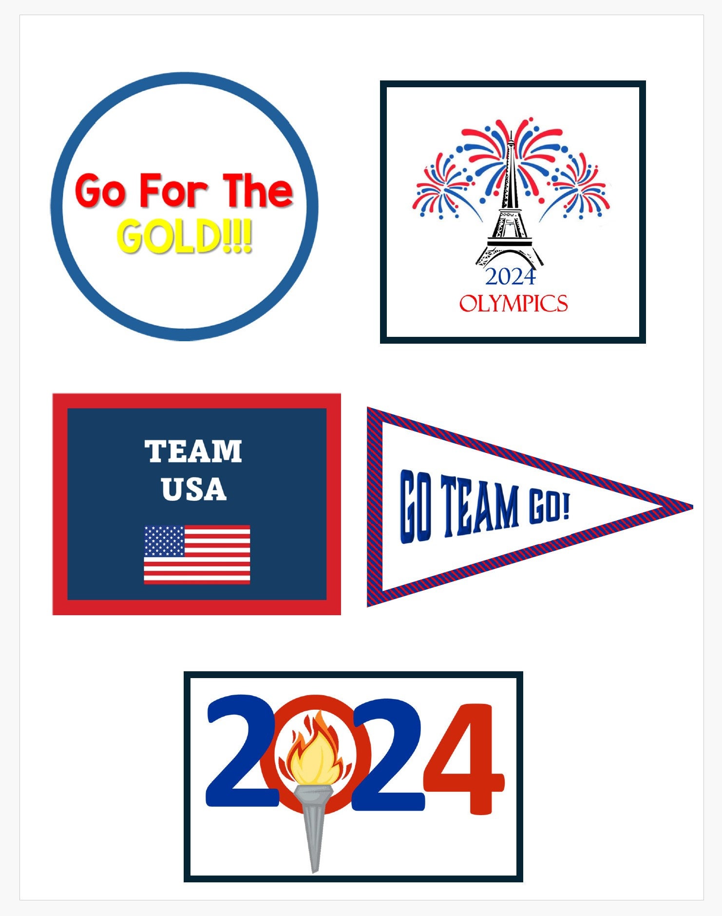 Elf Olympic-themed Printable Mini Signs, Printable Elf Christmas Fun ...