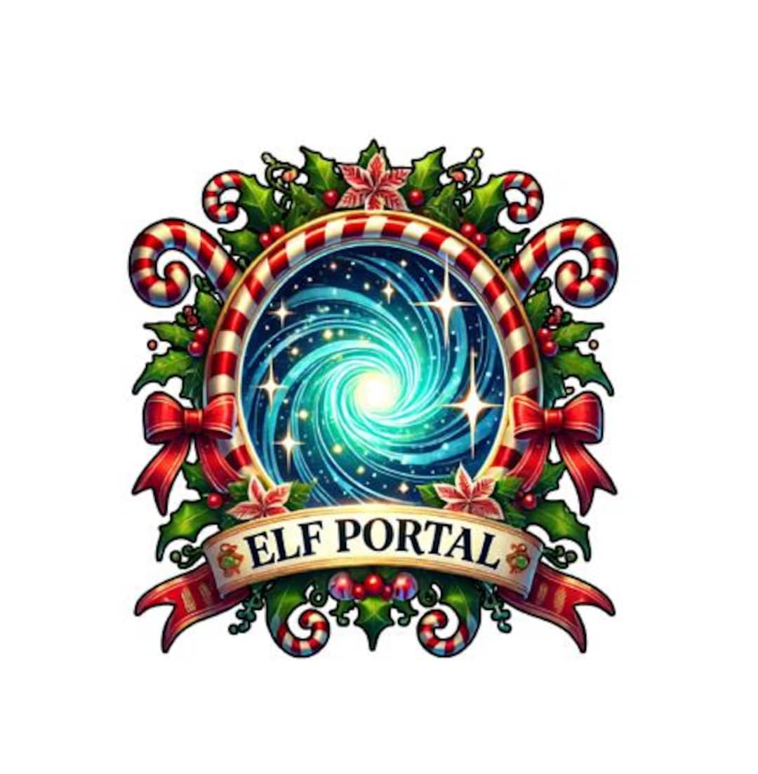 Printable Magical Christmas Portal, Printable Elf Christmas Decoration ...