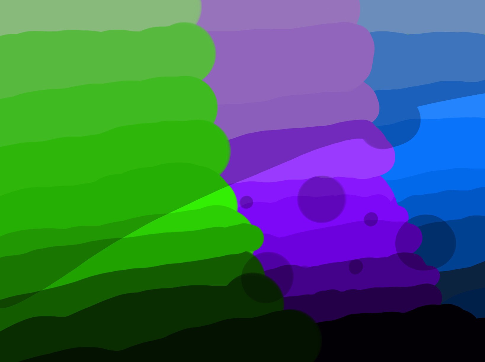 Green+purple+blue Color Pallet for Procreate! Ombre Descend Color ...