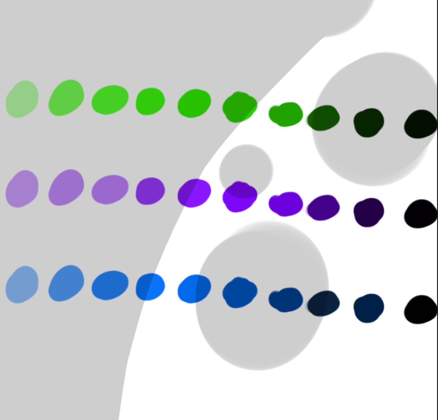 Green+purple+blue Color Pallet for Procreate! Ombre Descend Color ...