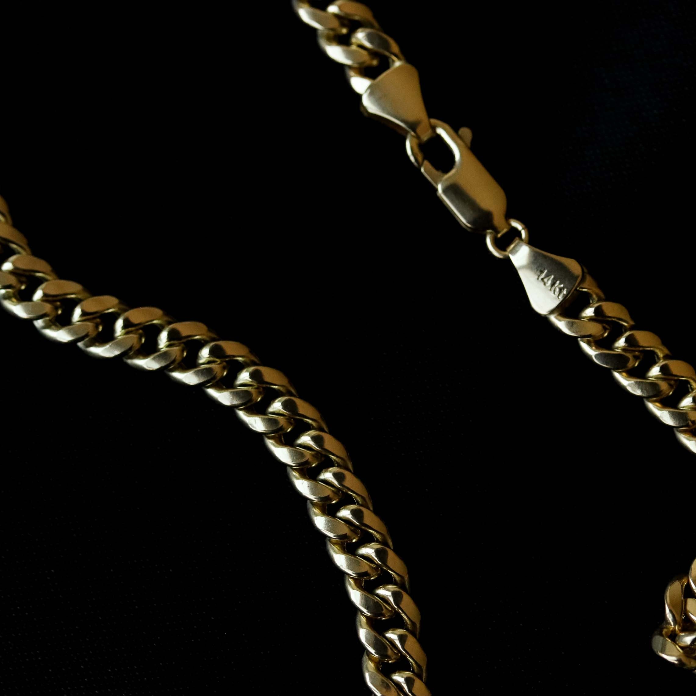 Miami Cuban Chain, Miami Cuban Link Chain 14k Gold Chain Link Necklace ...