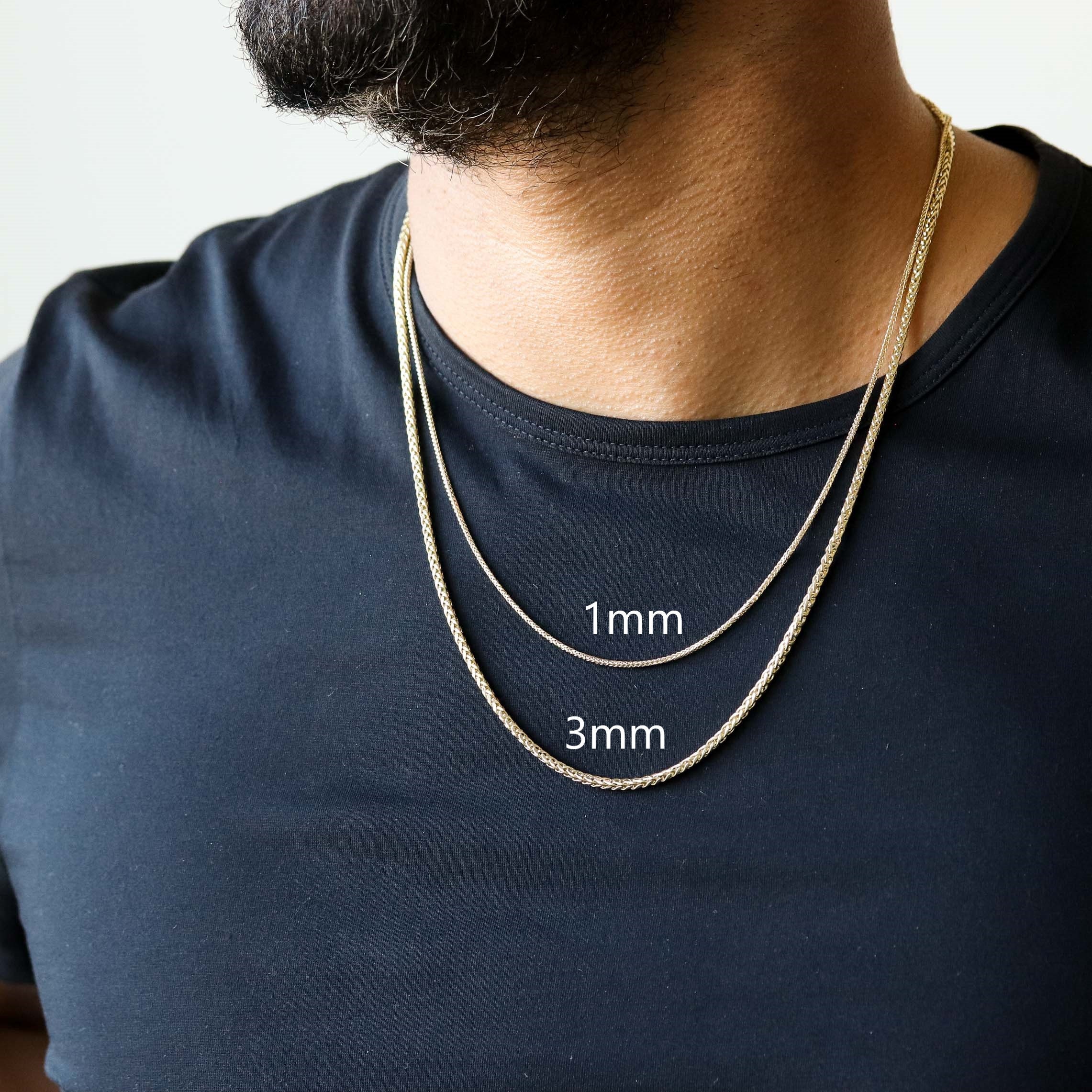 Mens Wheat Chain Gold Wheat Chain Wheat Link Chain Wheat - Etsy