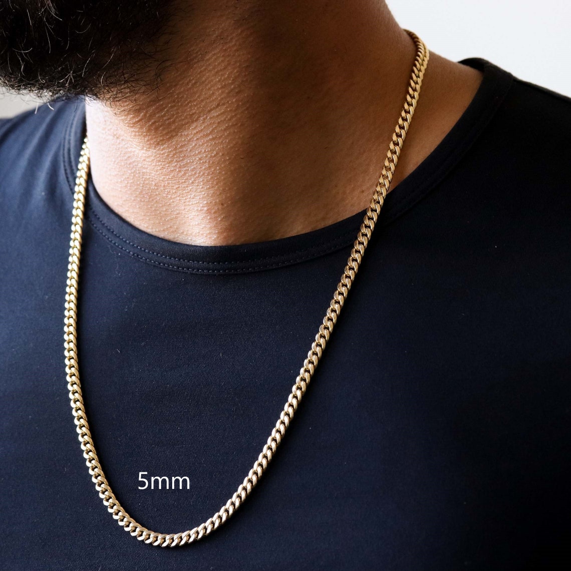 Miami Cuban Chain Miami Cuban Link Chain 14k Gold Chain Link - Etsy