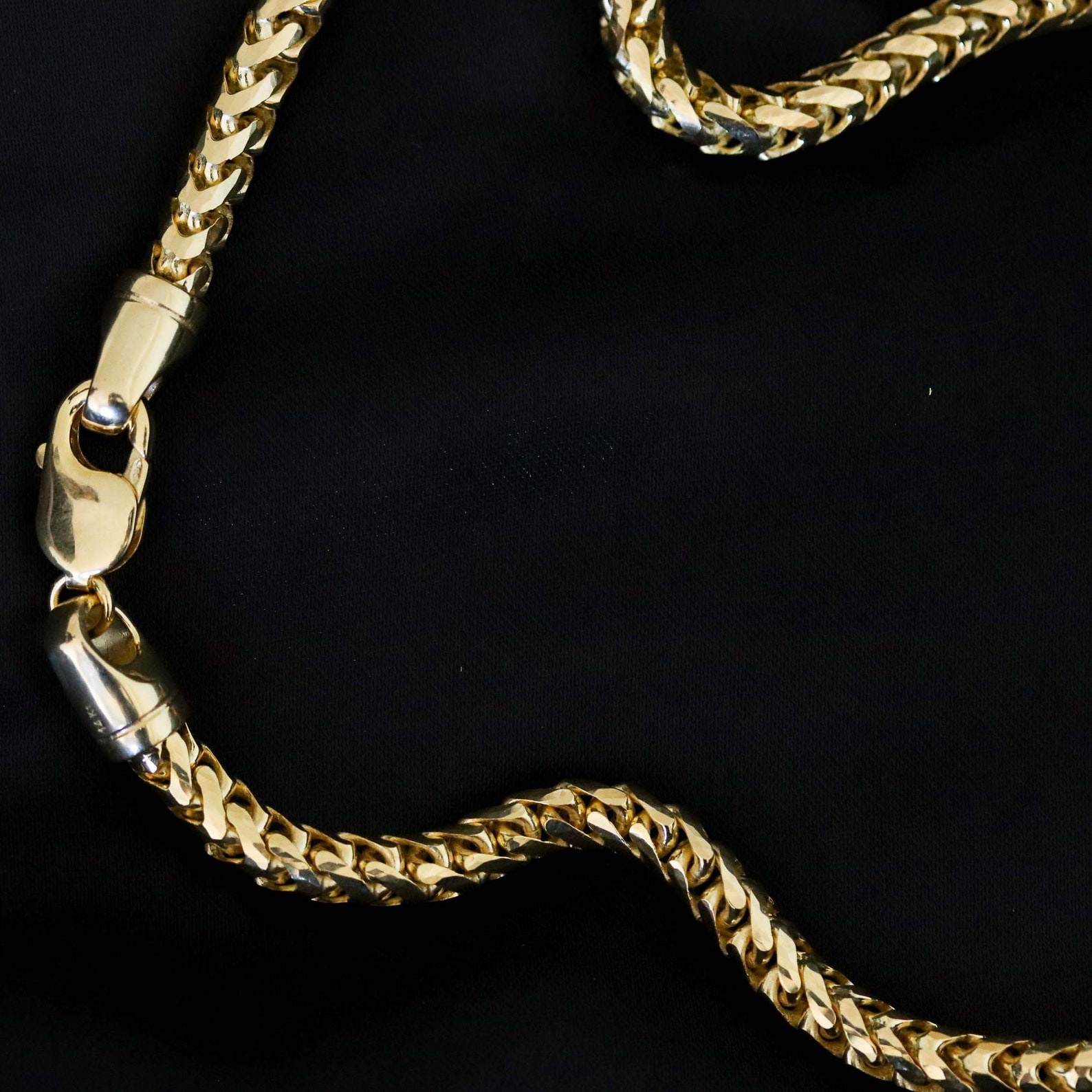 14k Franco Gold Chain Solid Gold Chain 14k Franco Chain Gold - Etsy