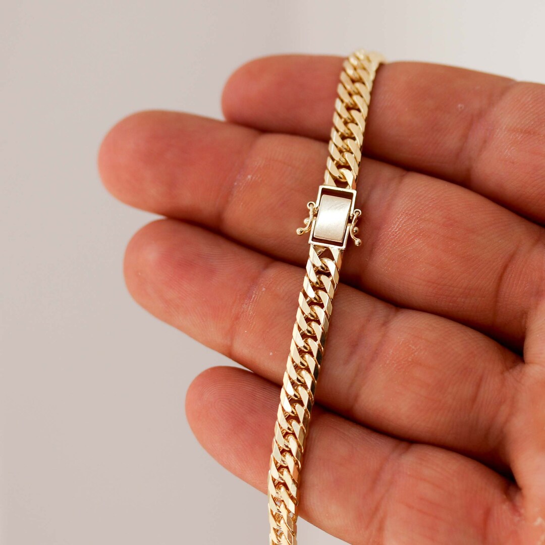 14K Gold Necklace, 14K Gold Chain, Solid Gold Necklace, Solid Gold ...