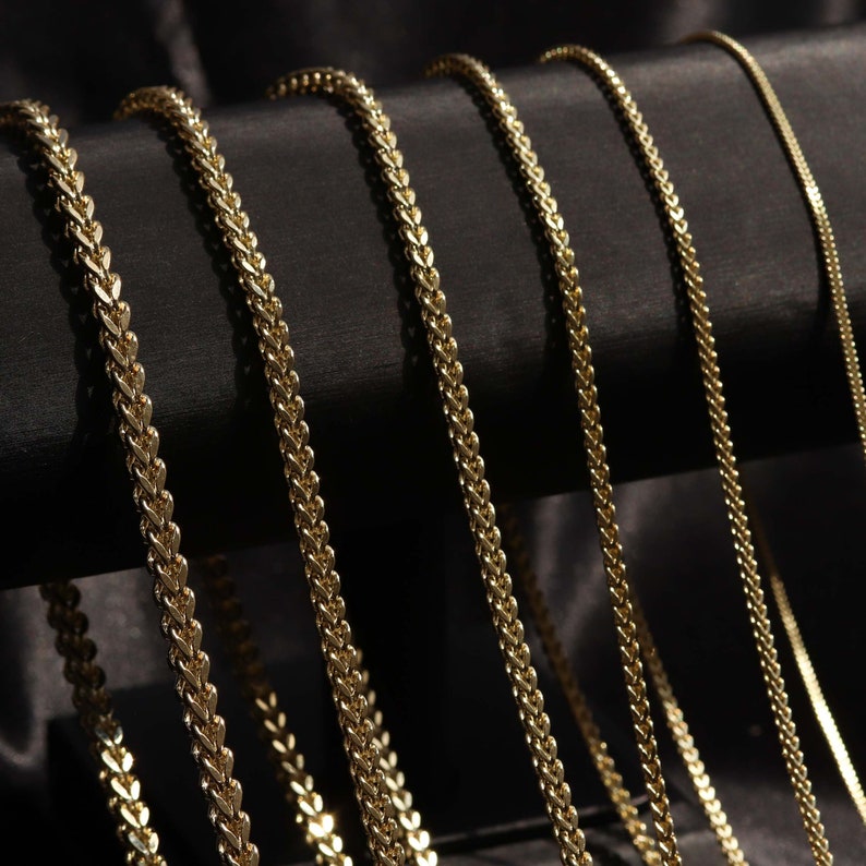 14K Gold Necklace 14K Gold Chain 14K Gold Chain Necklace - Etsy