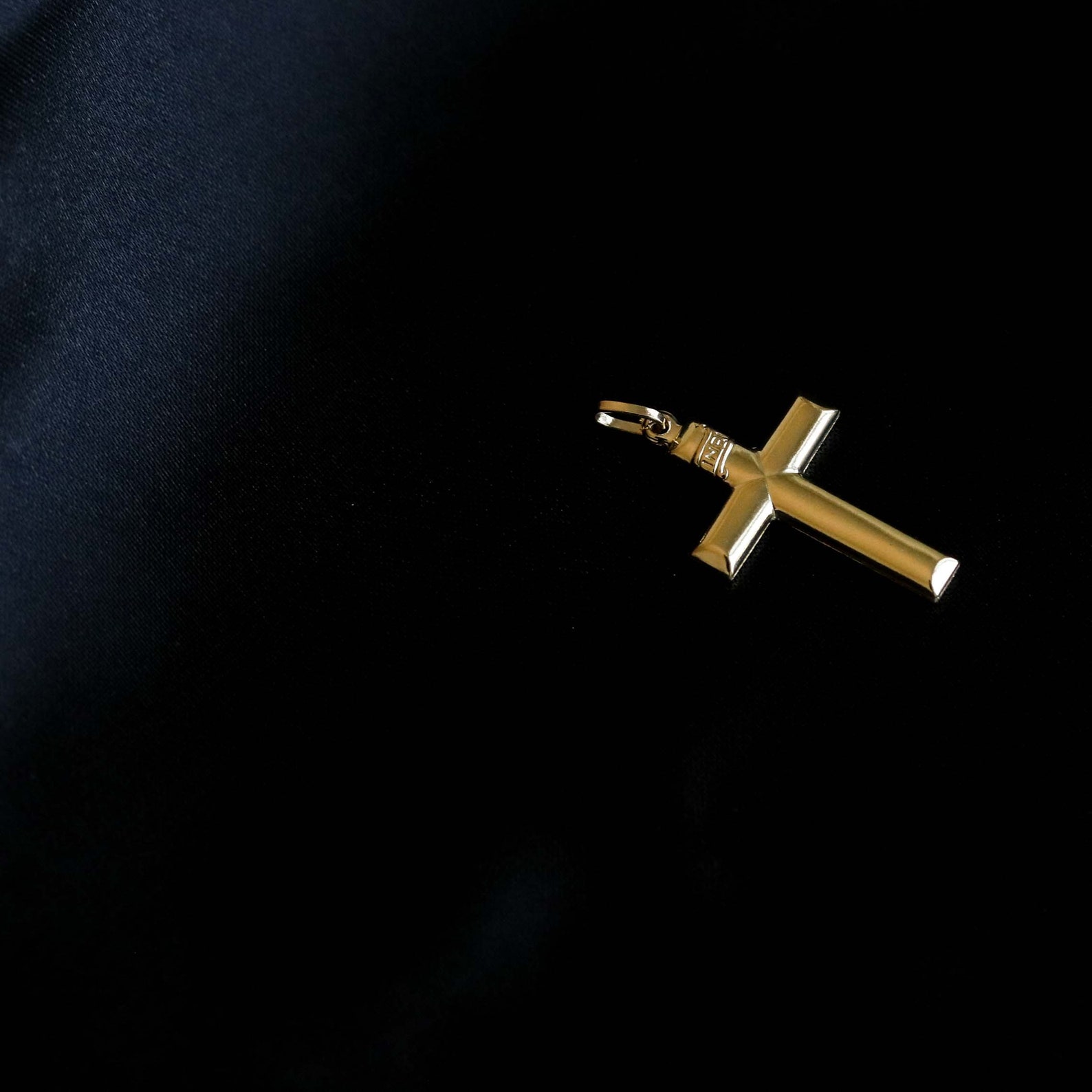 Gold Cross Necklace Chain, Mens Gold Cross Necklace for Men, Gold ...
