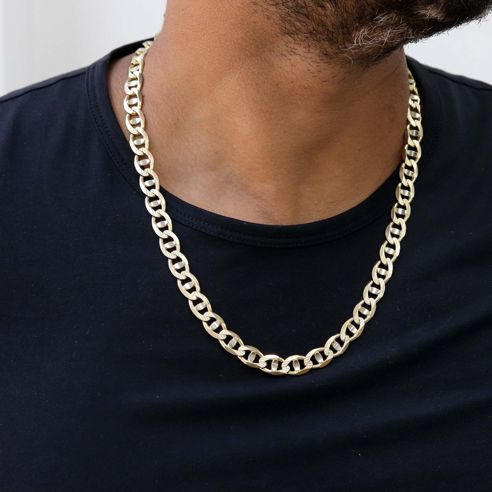 14K Gold Necklace, 14K Gold Chain, Solid Gold Necklace, Solid Gold ...