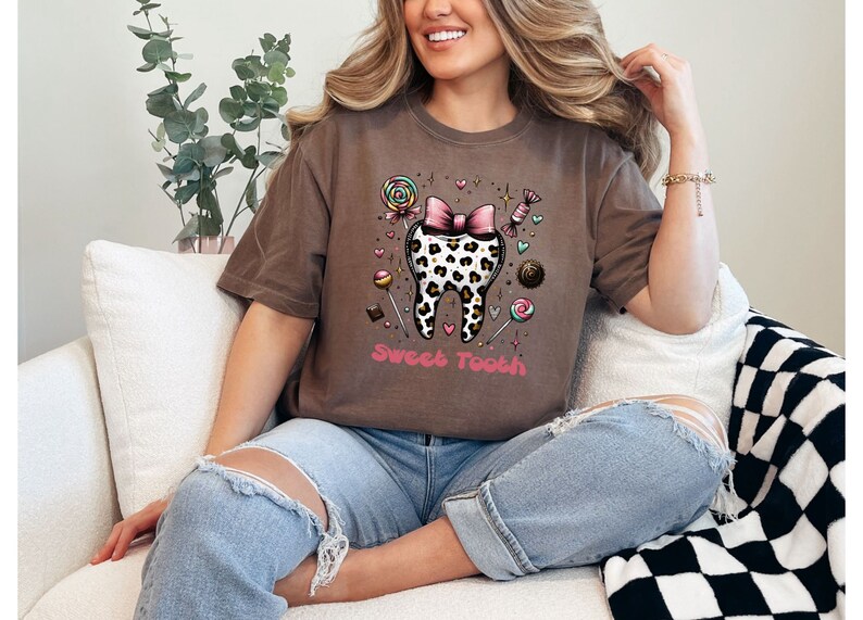 Sweet Tooth Shirt, Dental Shirt, Dentist Graphic Shirt, Cute Tooth ...