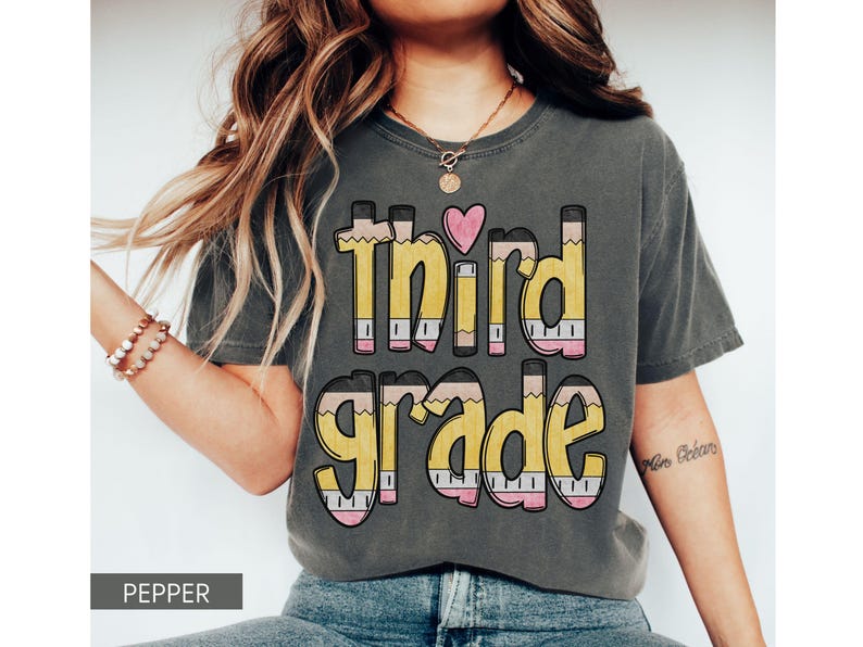 Third Grade Teacher Shirt Comfort Colors, Teacher Team Shirt, Back to ...