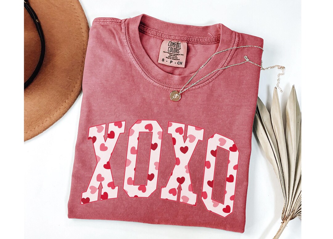 XOXO Valentine Comfort® Colors Shirt, Valentines Day Shirt, Cute ...