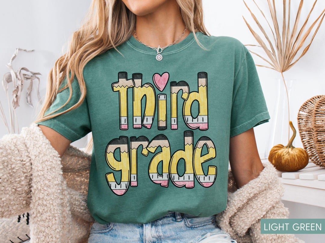 Third Grade Teacher Shirt Comfort Colors, Teacher Team Shirt, Back to ...