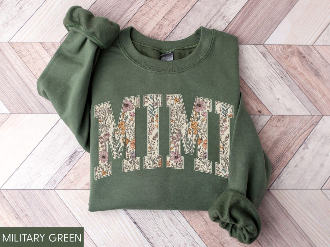 Mimi Sweatshirt, Mimi Crewneck, Mimi Sweater, New Mimi Gift, Floral ...