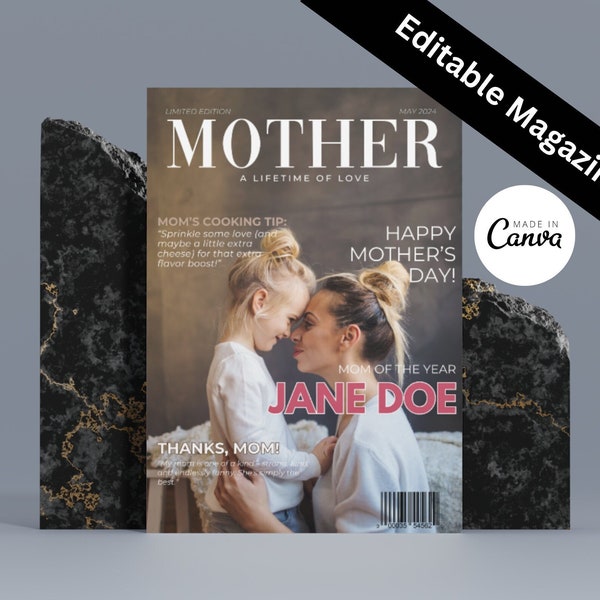 Customizable Magazine Cover - Etsy