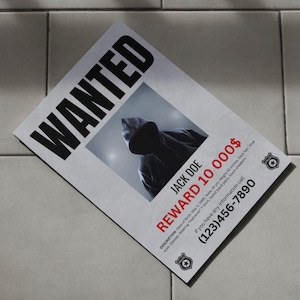 Personalized Halloween 'wanted' Poster Template, Digital Canva Editable ...