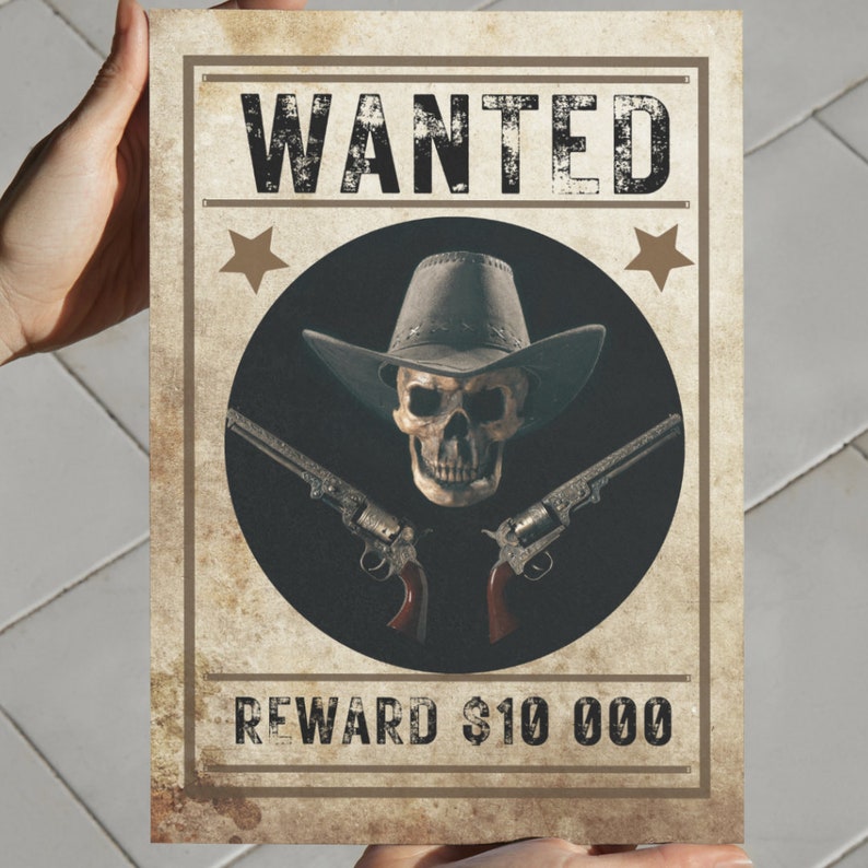Spooky Wanted Posters: Halloween Canva Templates Spooky - Etsy