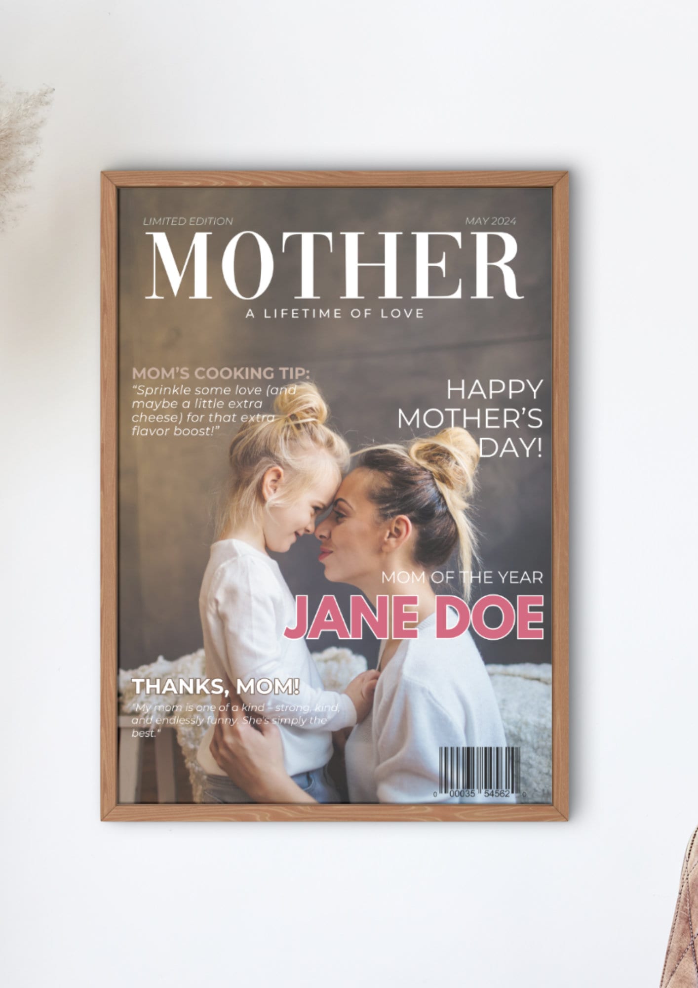 Customizable Mother's Day Magazine Cover Template - Personalized ...