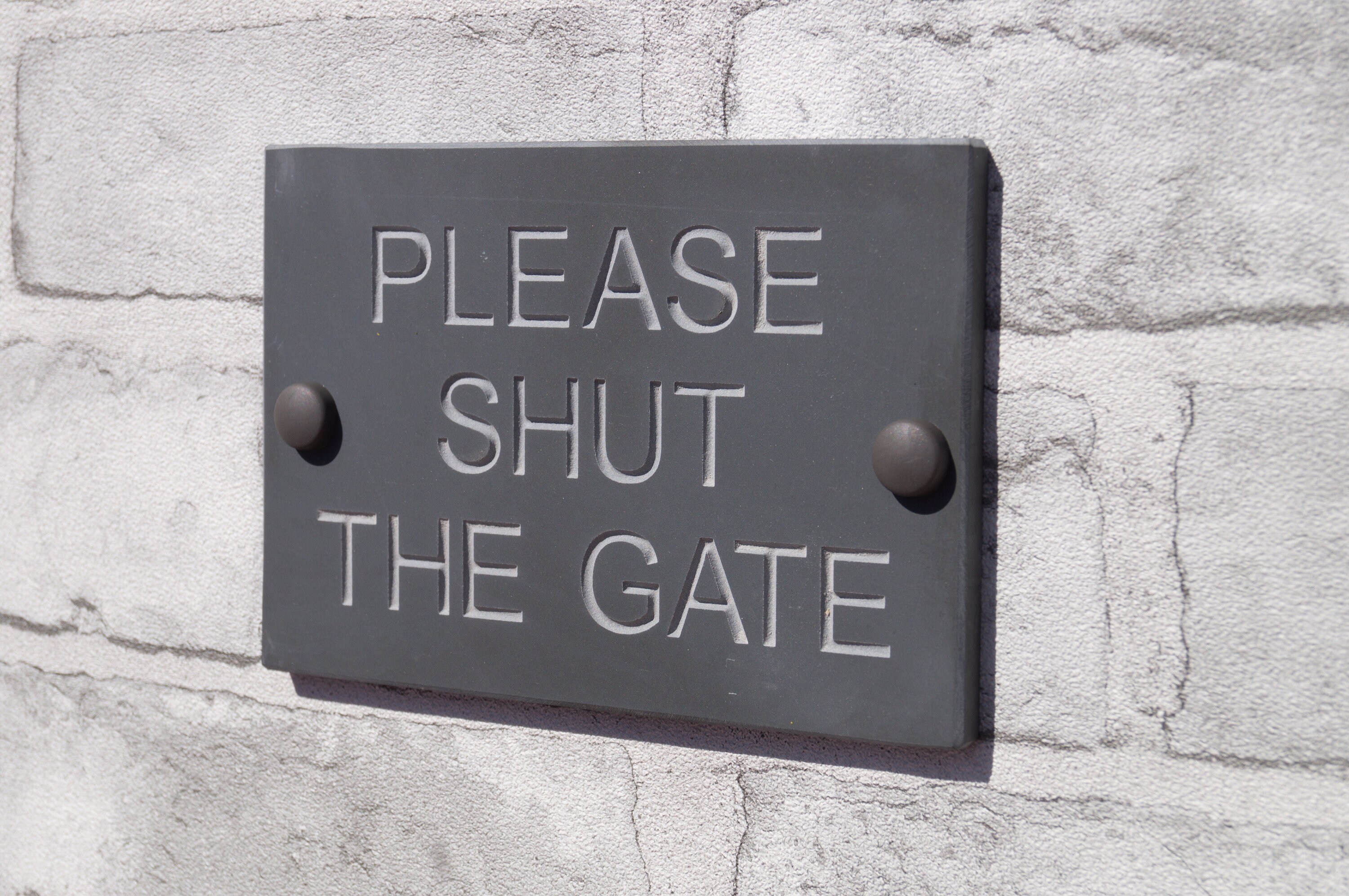 Slate House Sign 10cm X 15cm Handmade Deep Engraved Stone - Etsy