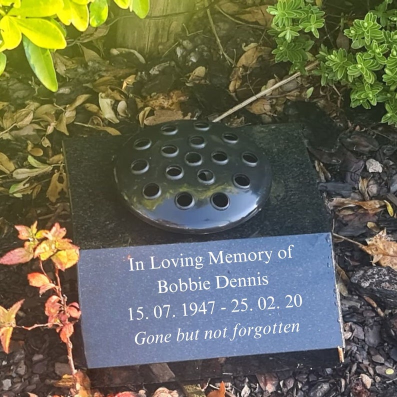 Black Granite Desk Memorial - Etsy