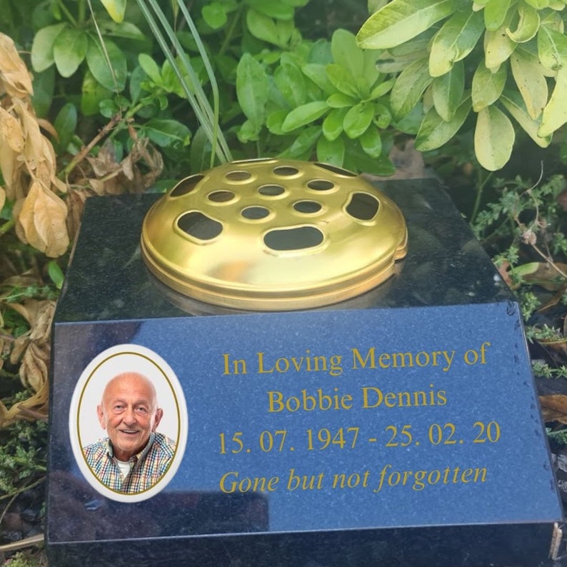 Black Granite Desk Memorial - Etsy