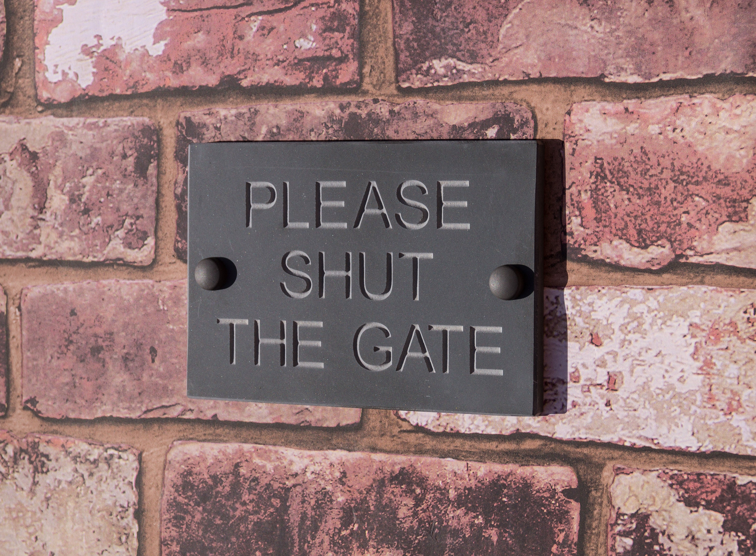 Slate House Sign 10cm X 15cm Handmade Deep Engraved Stone - Etsy