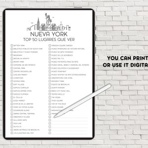 New York Bucket List, Printable Bucket List, Travel Bucket List, Travel ...