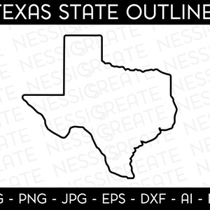 Texas Outline SVG, Texas Vector, Texas Map Clip Art, United States of ...